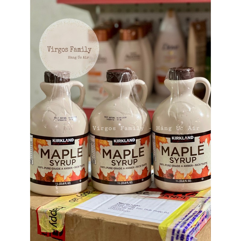 Siro Lá Phong Kirkland Signature Maple Syrup chai 1lít – Hương Vị Tự ...
