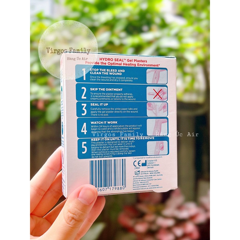 Băng Dán Vết Thương Band-Aid Advanced Healing Hydro Seal Jumbo 3 Miếng ...